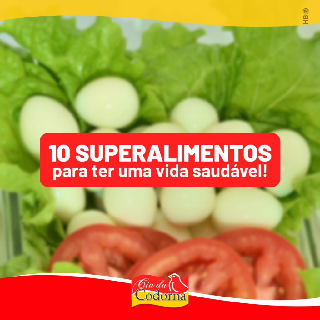 10 superalimentos para ter uma vida saudável - Cia da Codorna